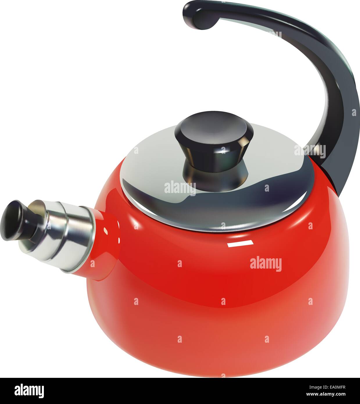 vector teapot isolated on white background Stock Vector Image & Art - Alamy