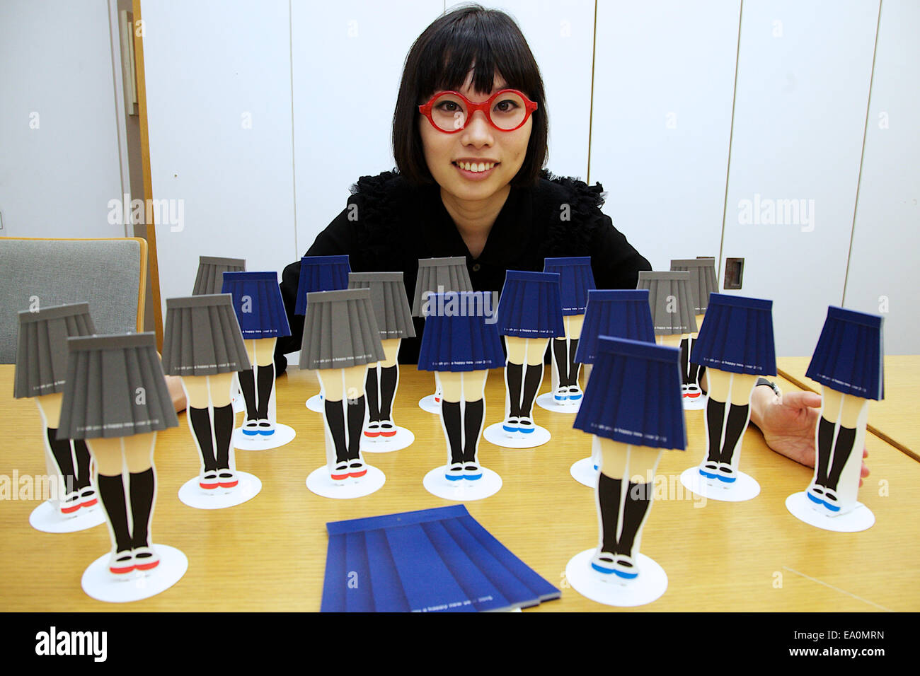 Graphic designer and art director Kaori Kato shows her 2015 "Skirt ...