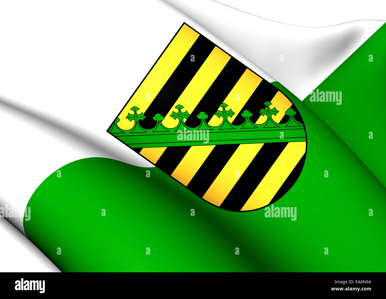 Flag of Saxony Stock Photo - Alamy