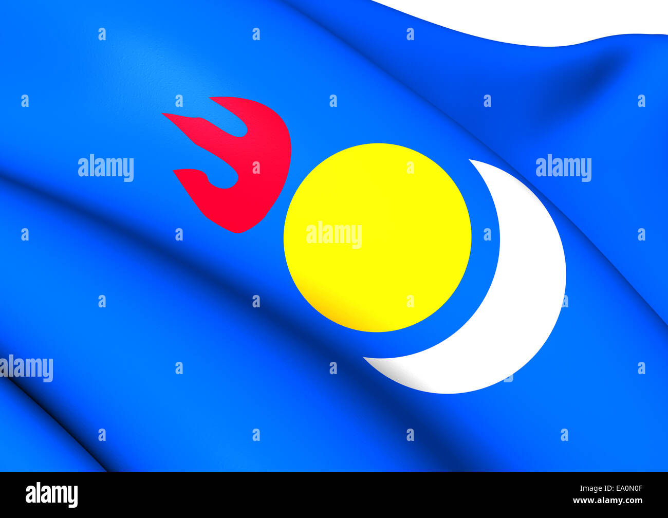 Inner Mongolian People's Party Flag Stock Photo - Alamy