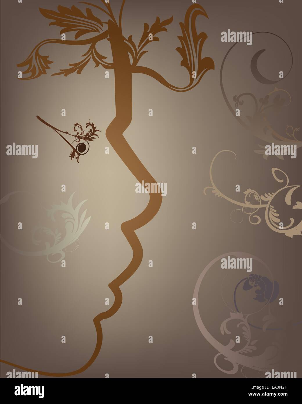 Woman flourish Stock Vector Images - Alamy