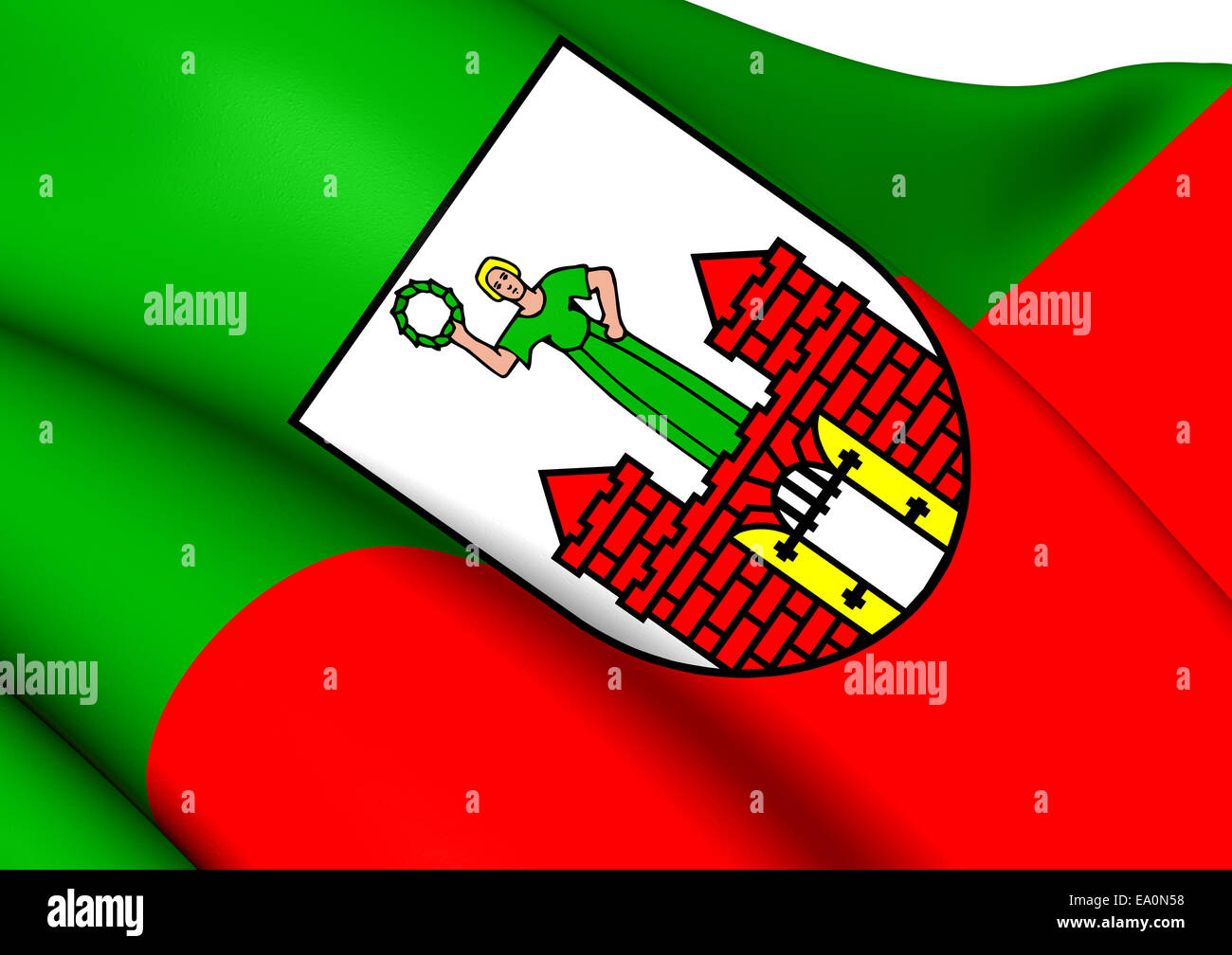 Flag of Magdeburg Stock Photo - Alamy
