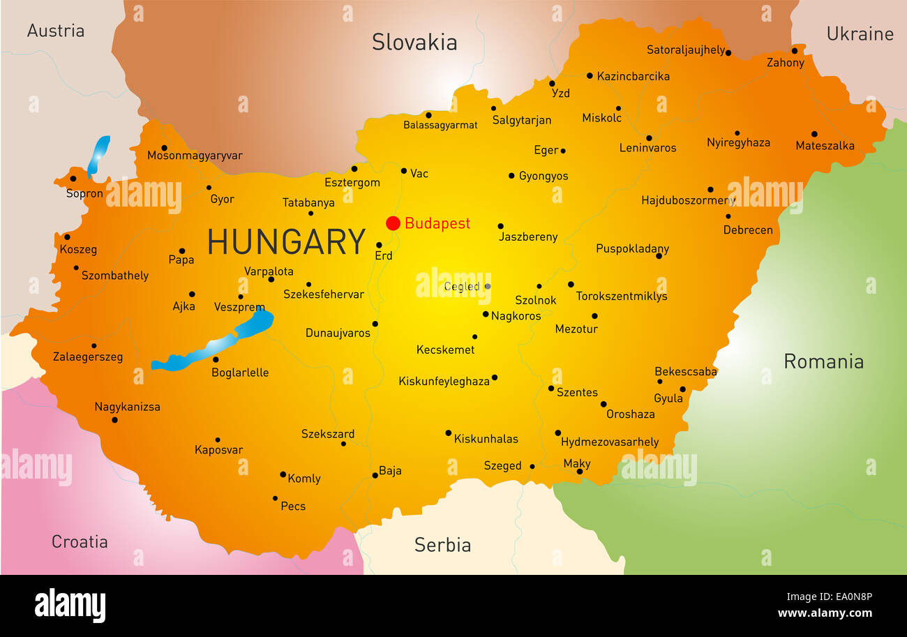 Austria hungarian europe map hi-res stock photography and images - Alamy