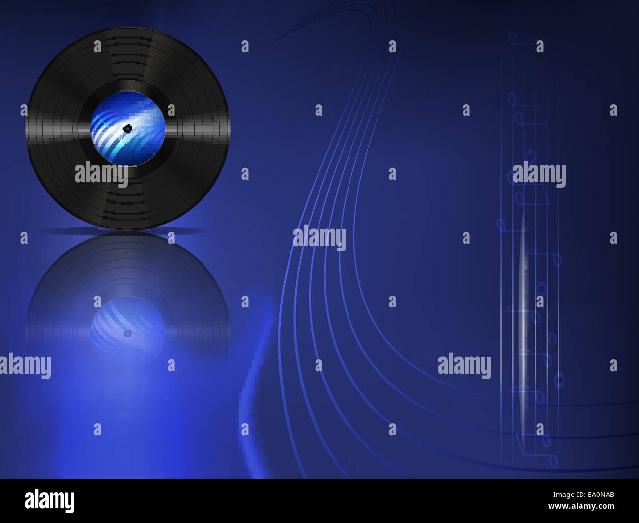 Vinyl record record Stock Vector Images - Alamy