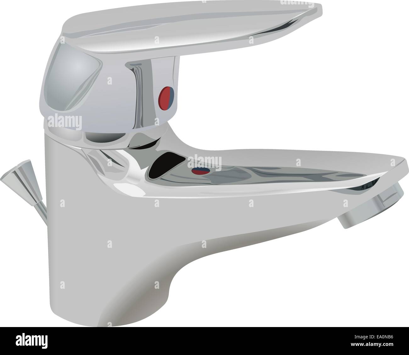 vector realistic water tap on white background Stock Vector Image & Art ...