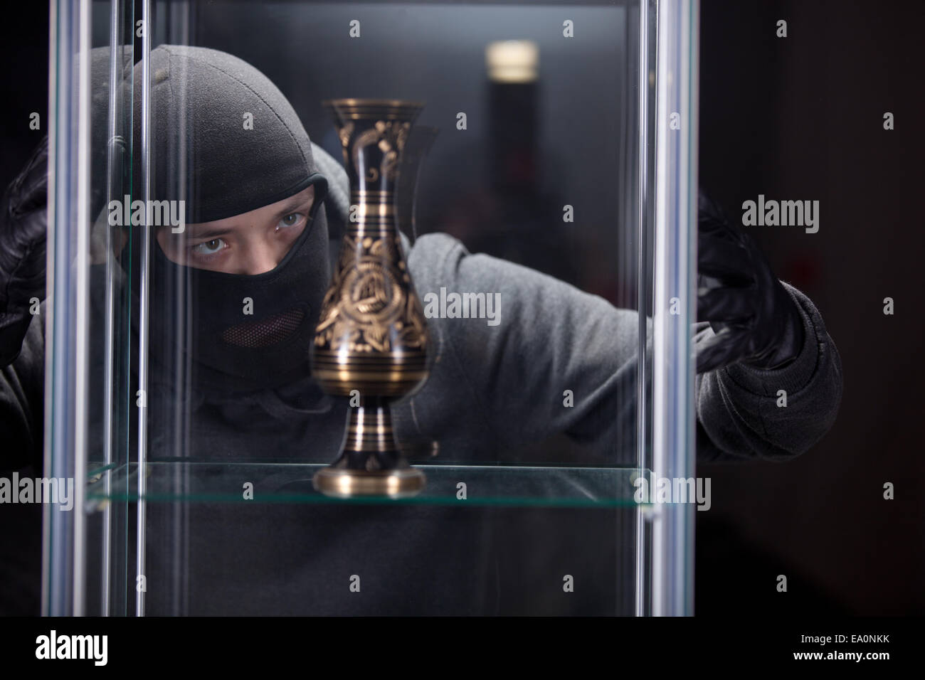 burglar wearing black mask Stock Photo - Alamy