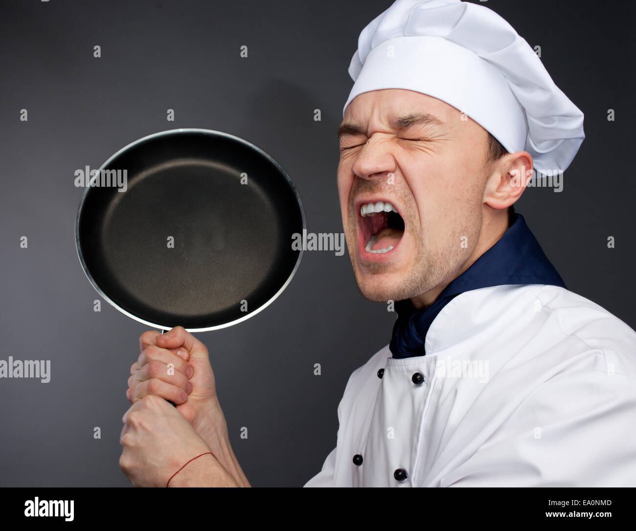 Angry chief in uniform Stock Photo - Alamy