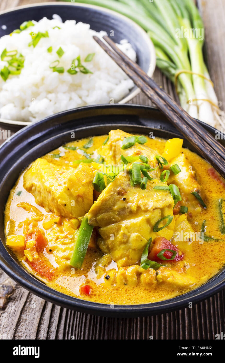 Fish curry coconut hi-res stock photography and images - Alamy