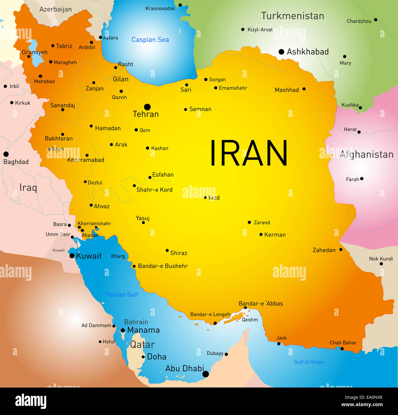 Ahwaz map hi-res stock photography and images - Alamy