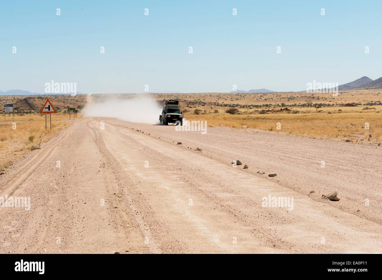 Car driving dust hi-res stock photography and images - Alamy