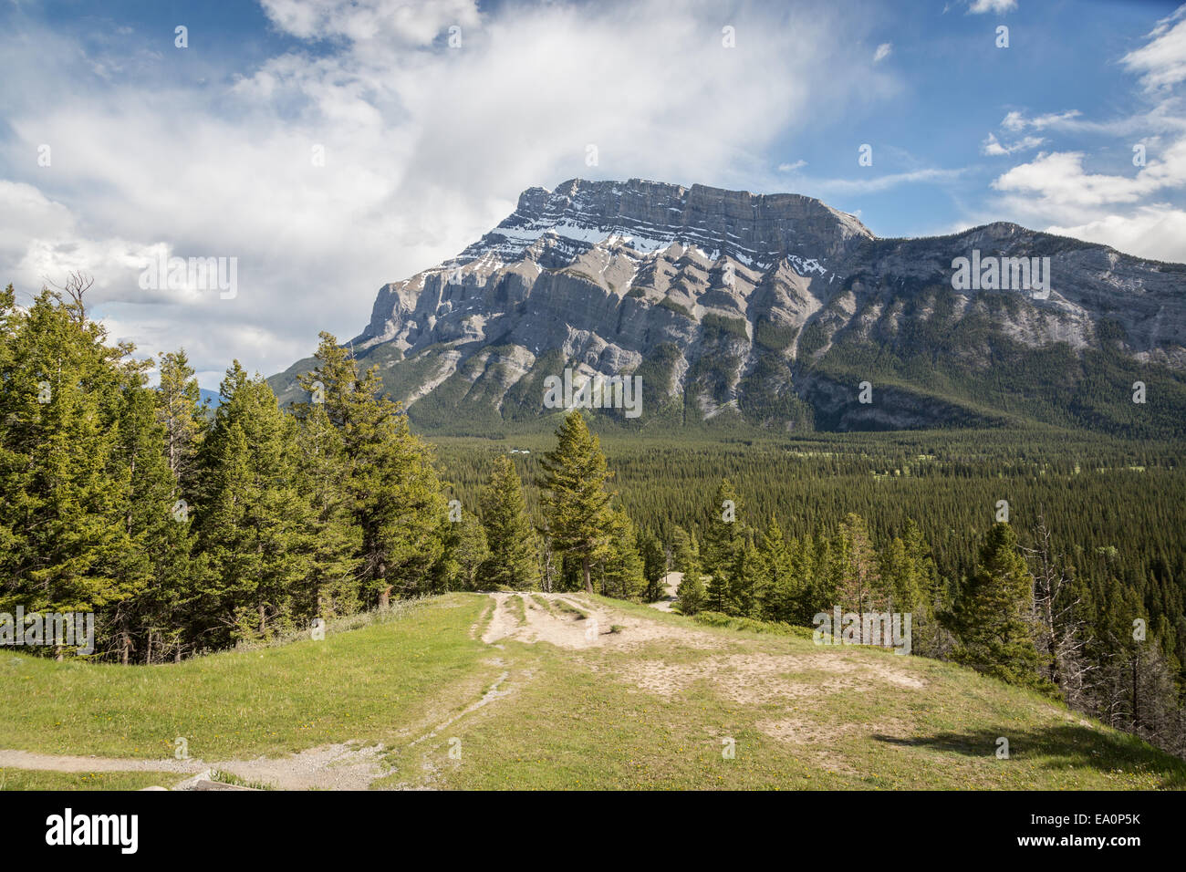 Rundle Mountain, Banff National Park, Alberta, Canada, North America ...