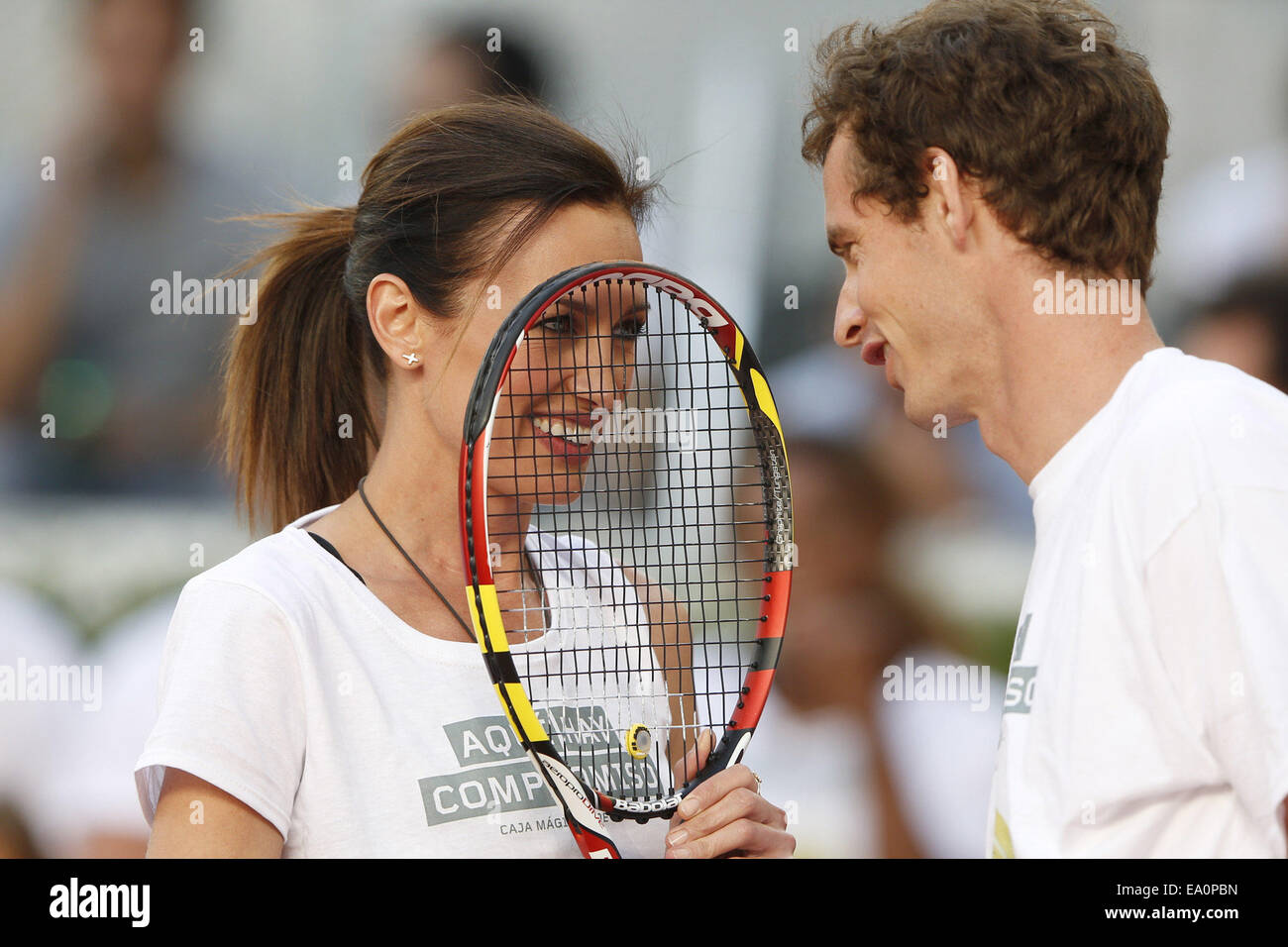Mutua Madrid Open Charity Day Featuring: Nieves Alvarez,Andy Murray ...