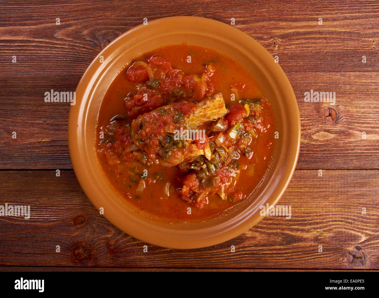 Hraime- Libyan prepared fish Stock Photo - Alamy