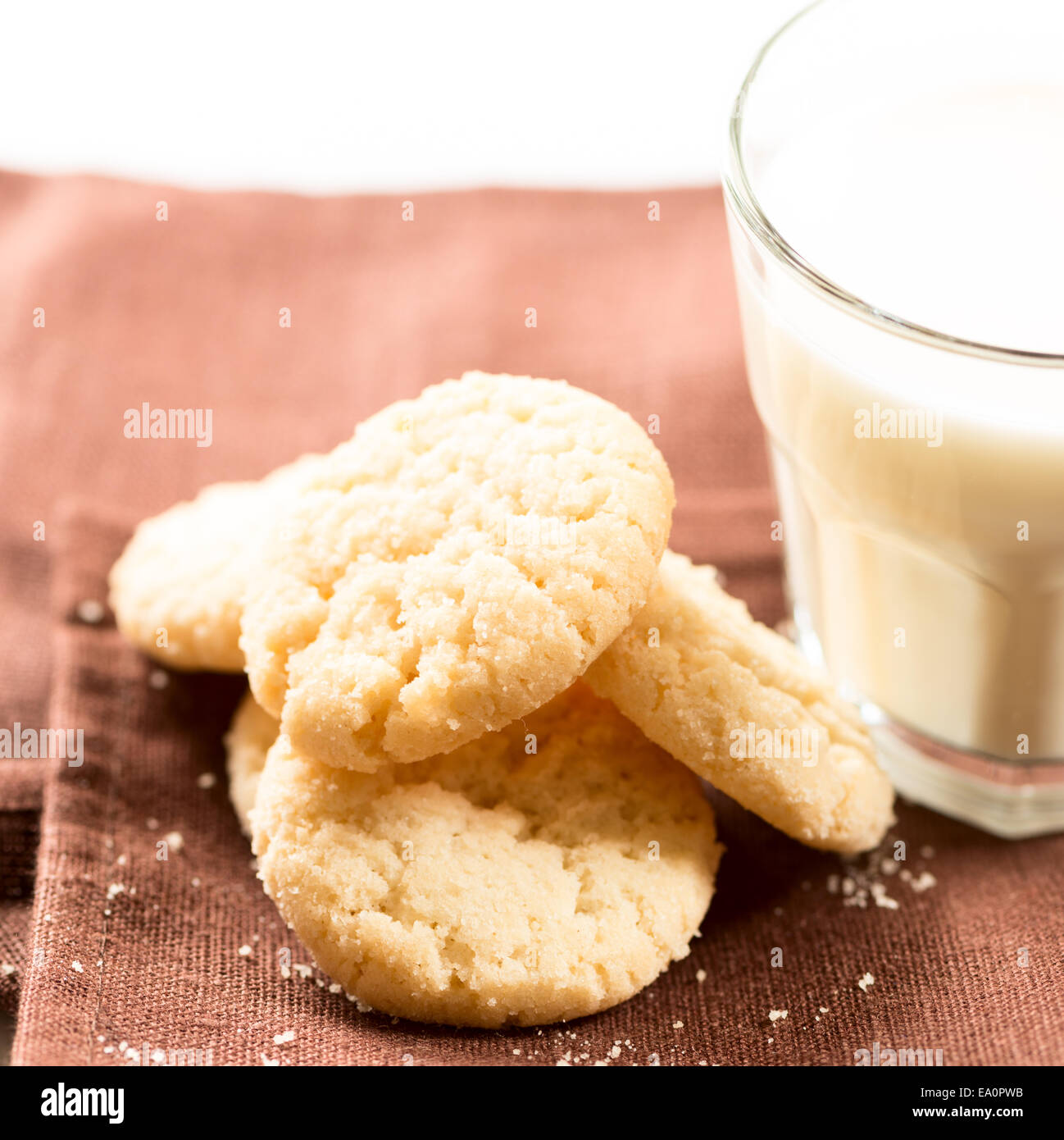 Milk in glass cookies hi-res stock photography and images - Alamy