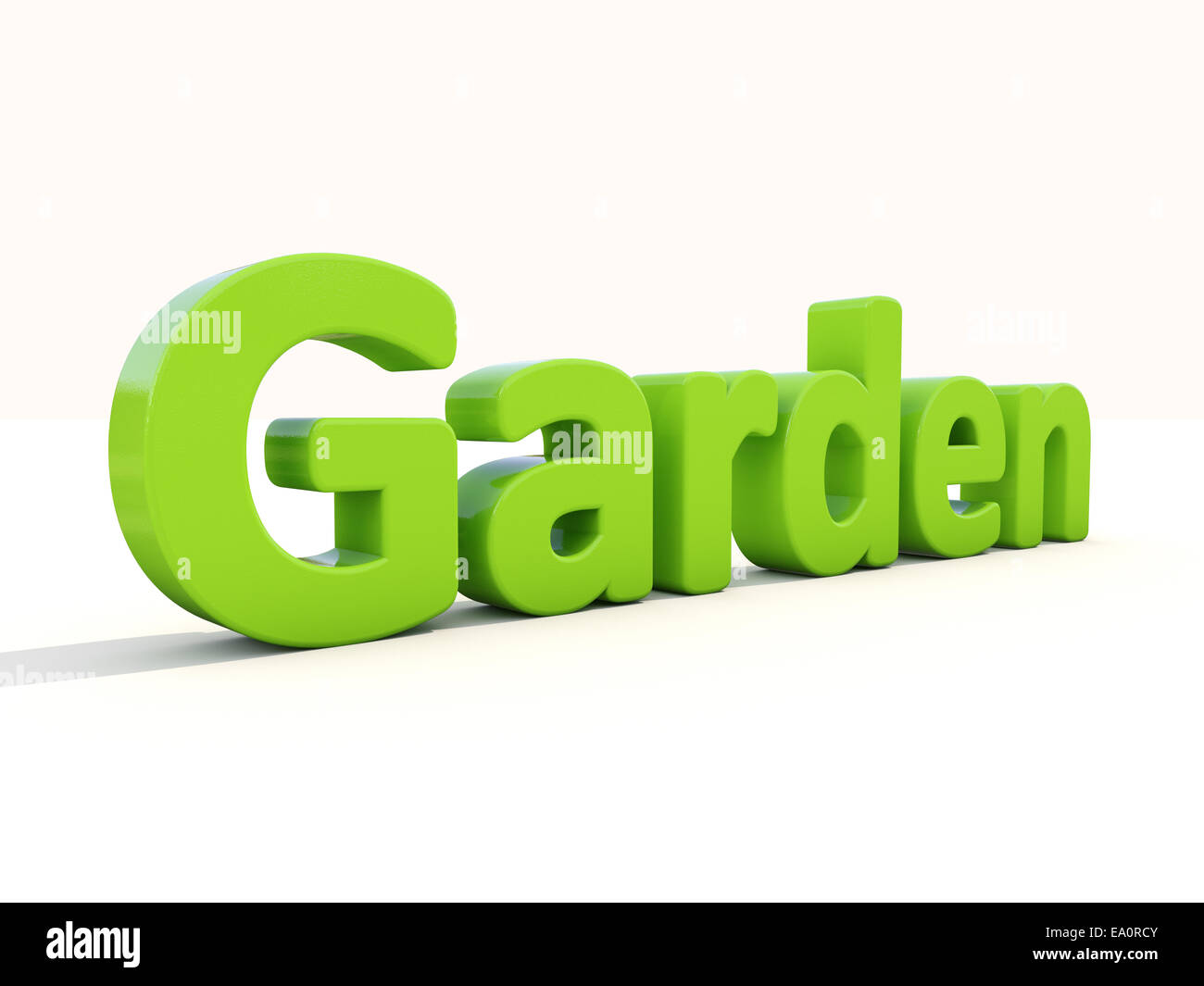 3d word garden Stock Photo - Alamy