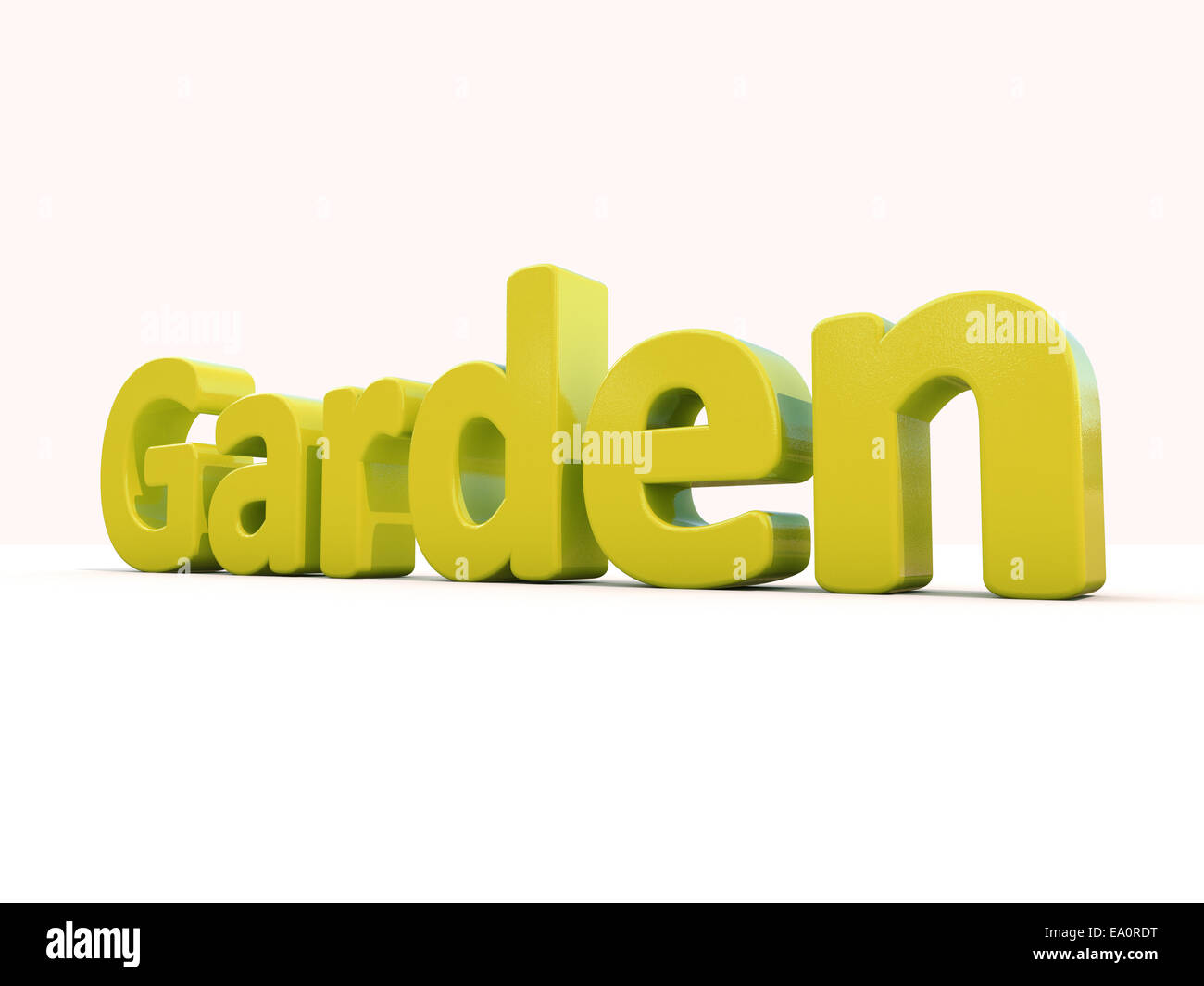 3d word garden Stock Photo - Alamy
