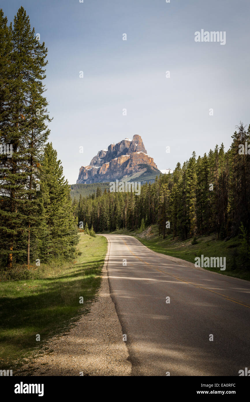 Castle Mountain of the Bow Valley Highway, Banff National Park, Rocky ...
