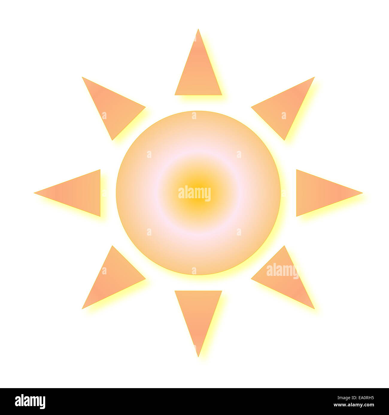 Sun weather icon Stock Photo - Alamy