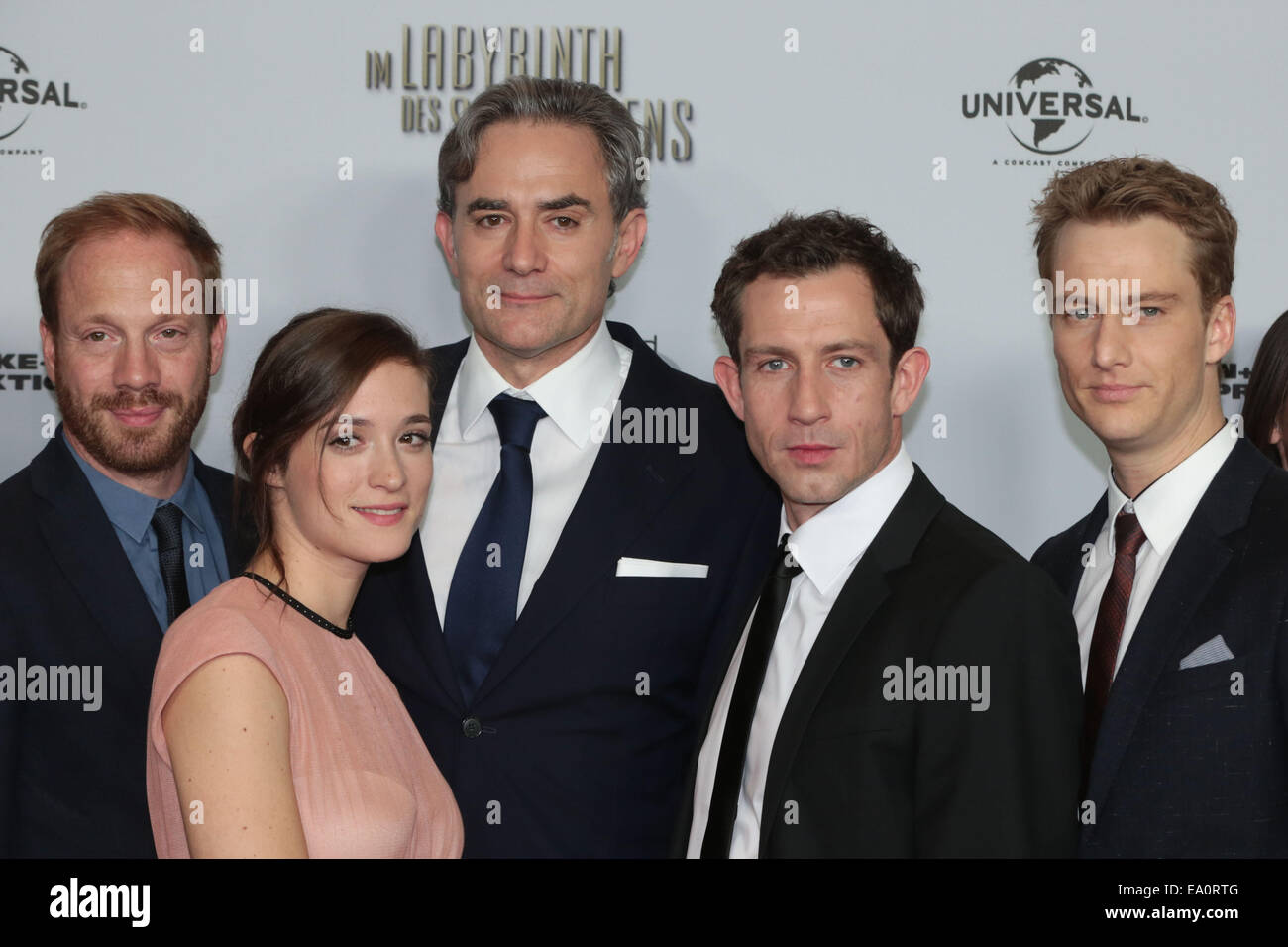 Frankfurt, Germany. 4th Nov, 2014. German actors Johann von Buelow (L-R ...