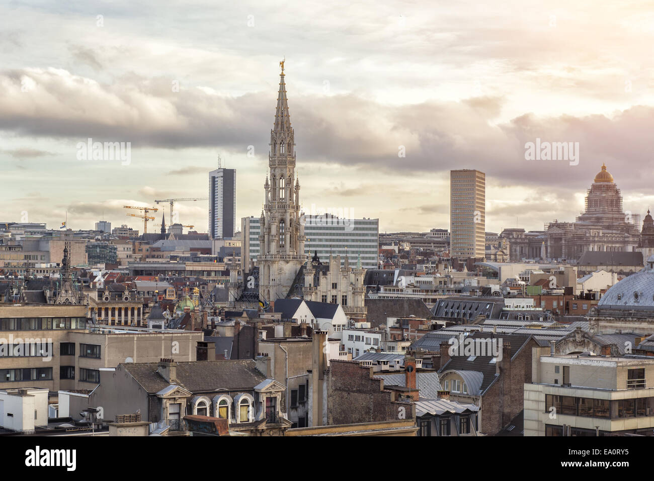 Brussels cityscape hi-res stock photography and images - Alamy