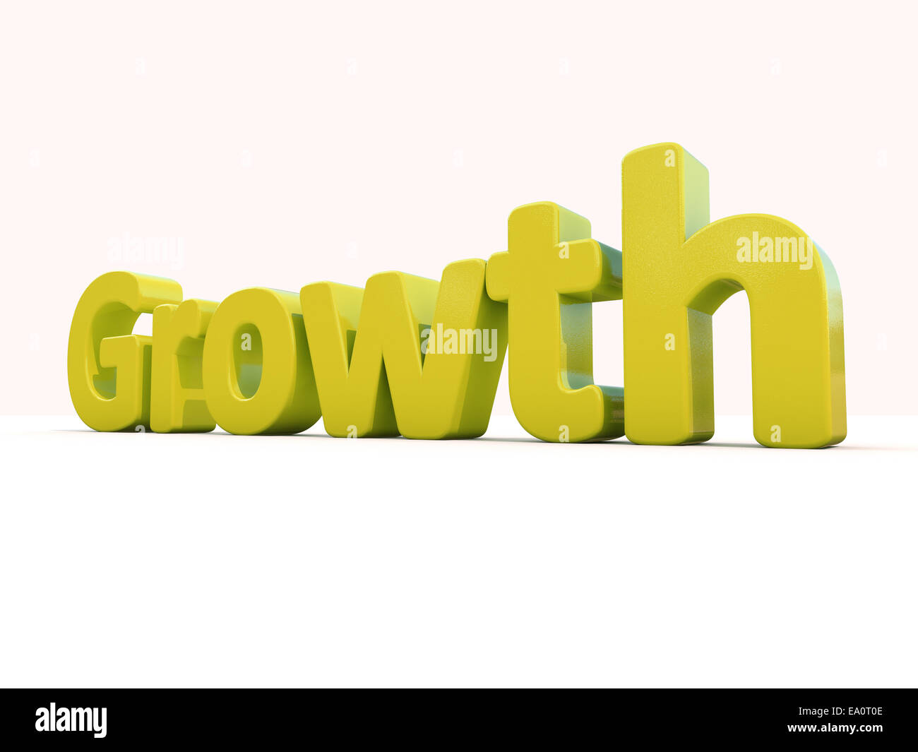 3d word growth Stock Photo - Alamy