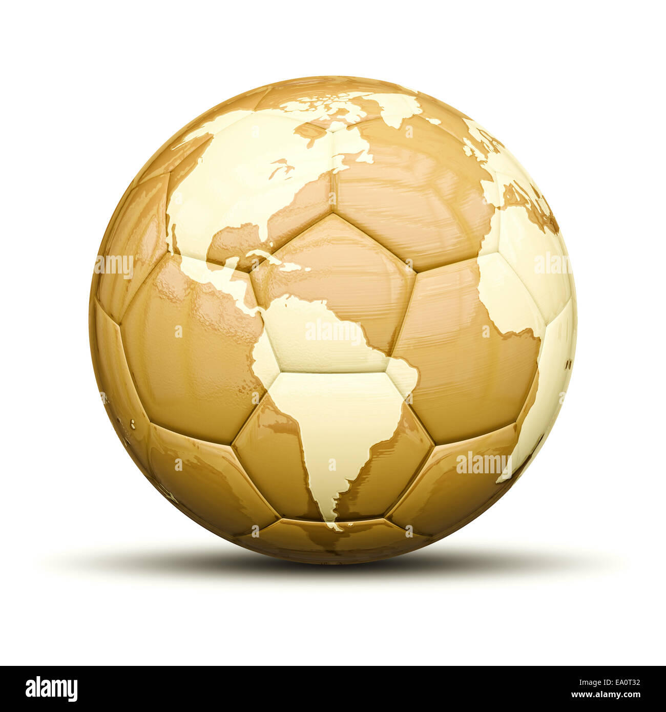 Soccer ball earth map hi-res stock photography and images - Alamy