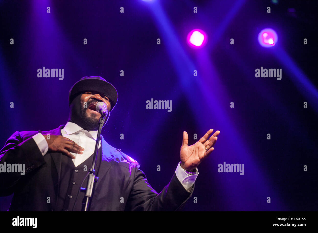 Gregory Porter American jazz singer songwriter performing on stage at ...