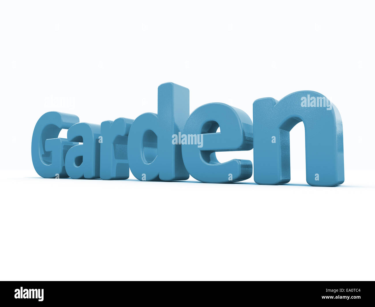 3d word garden Stock Photo - Alamy