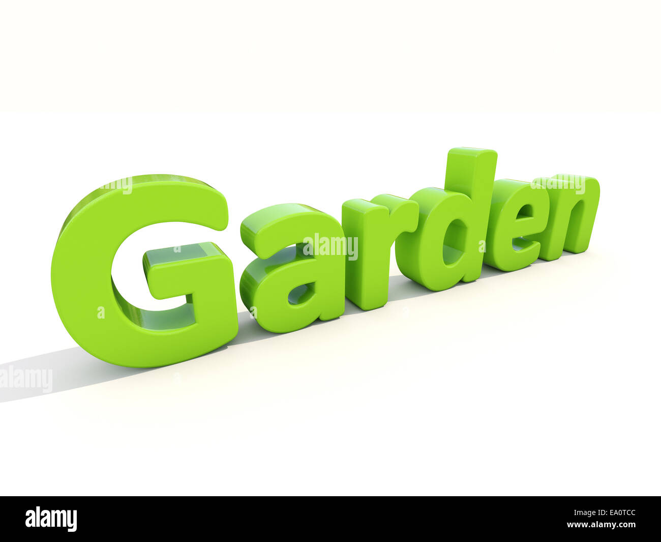 3d word garden Stock Photo - Alamy