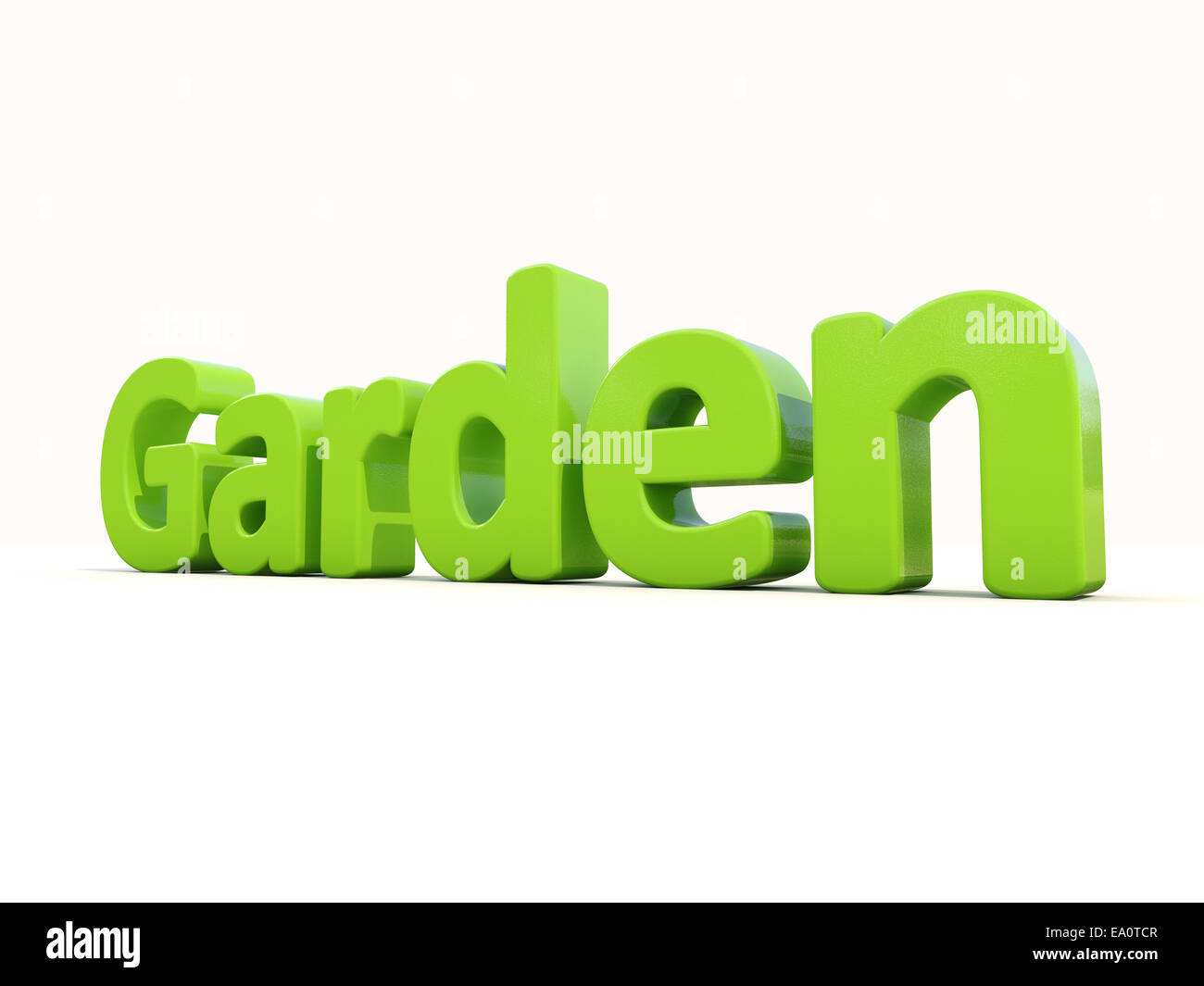 3d word garden Stock Photo - Alamy