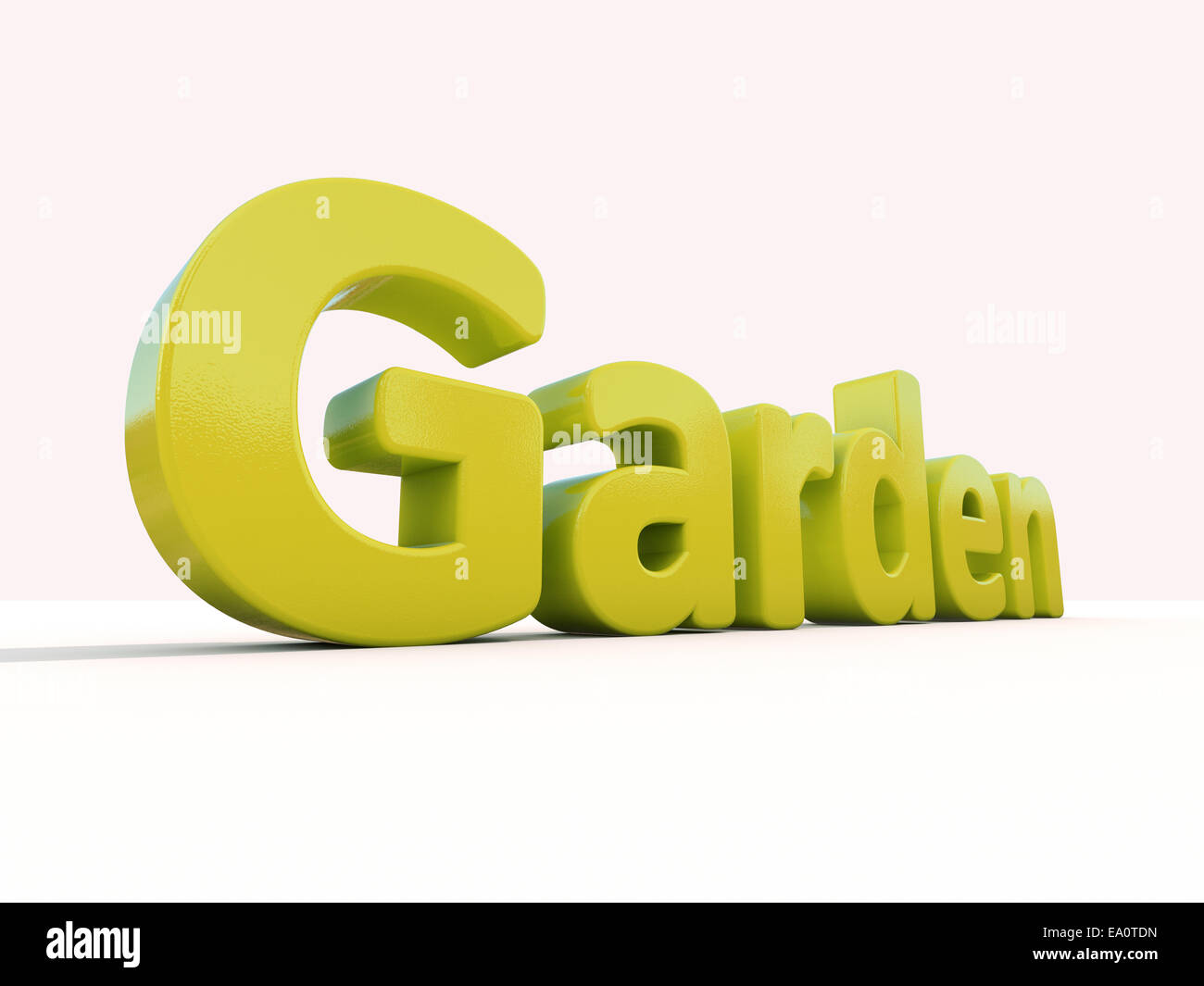 3d word garden Stock Photo - Alamy
