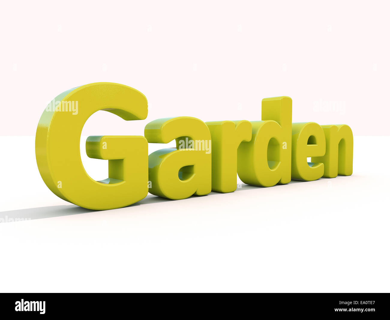 3d word garden Stock Photo - Alamy