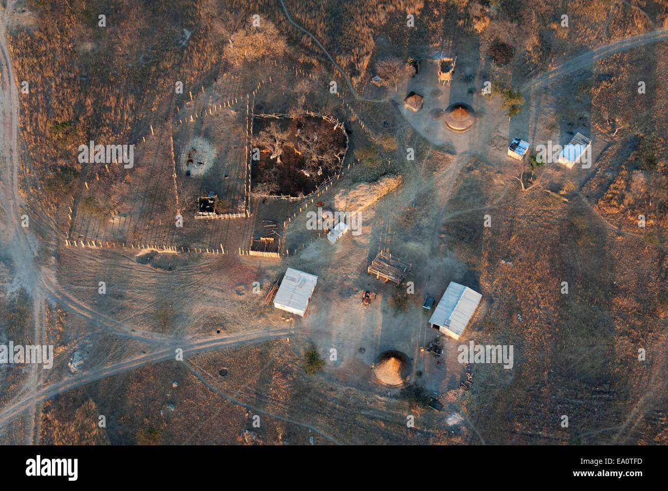 Aerial images of Zimbabwe's rural farmlands Stock Photo - Alamy