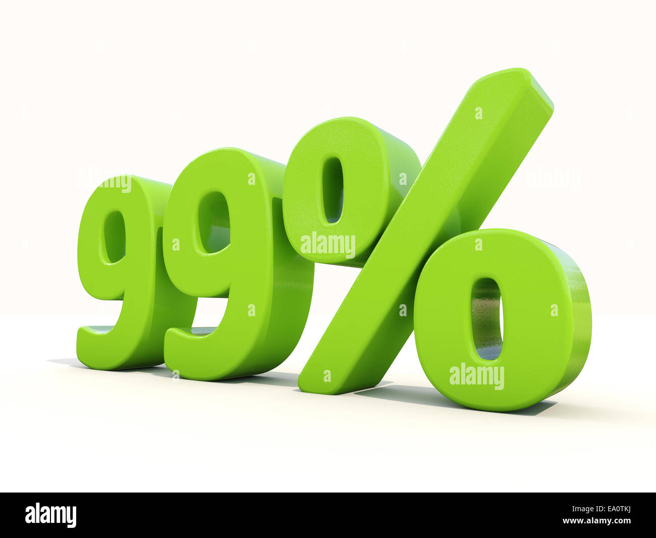 99% percentage rate icon on a white background Stock Photo - Alamy