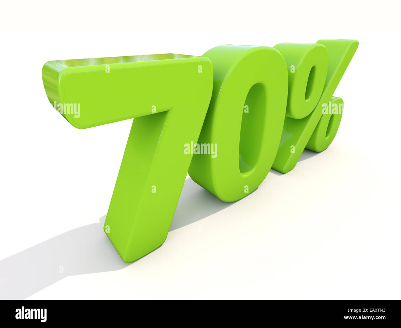 70% percentage rate icon on a white background Stock Photo - Alamy