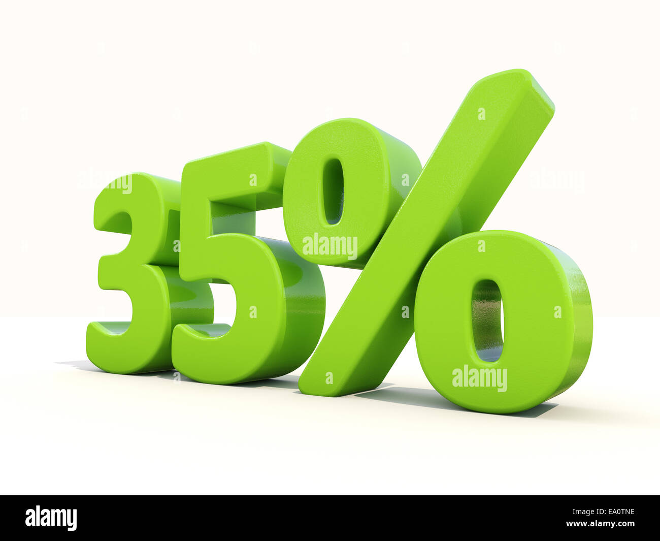 35% percentage rate icon on a white background Stock Photo - Alamy