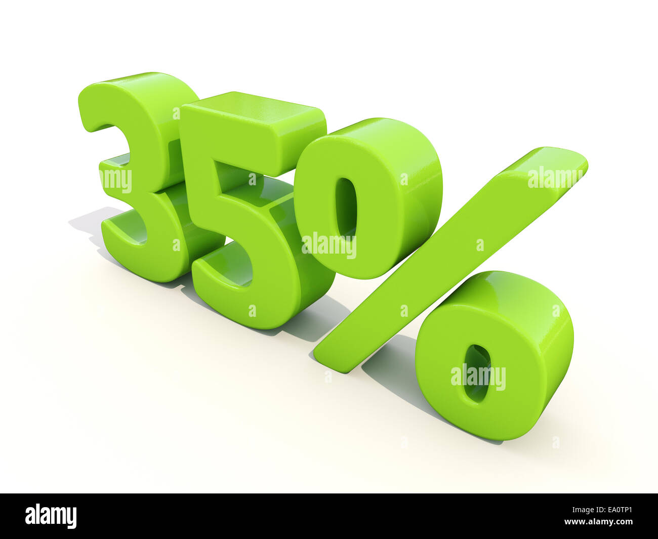 35% percentage rate icon on a white background Stock Photo - Alamy