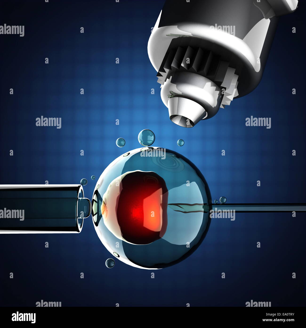 Embryo cell blue hi-res stock photography and images - Alamy