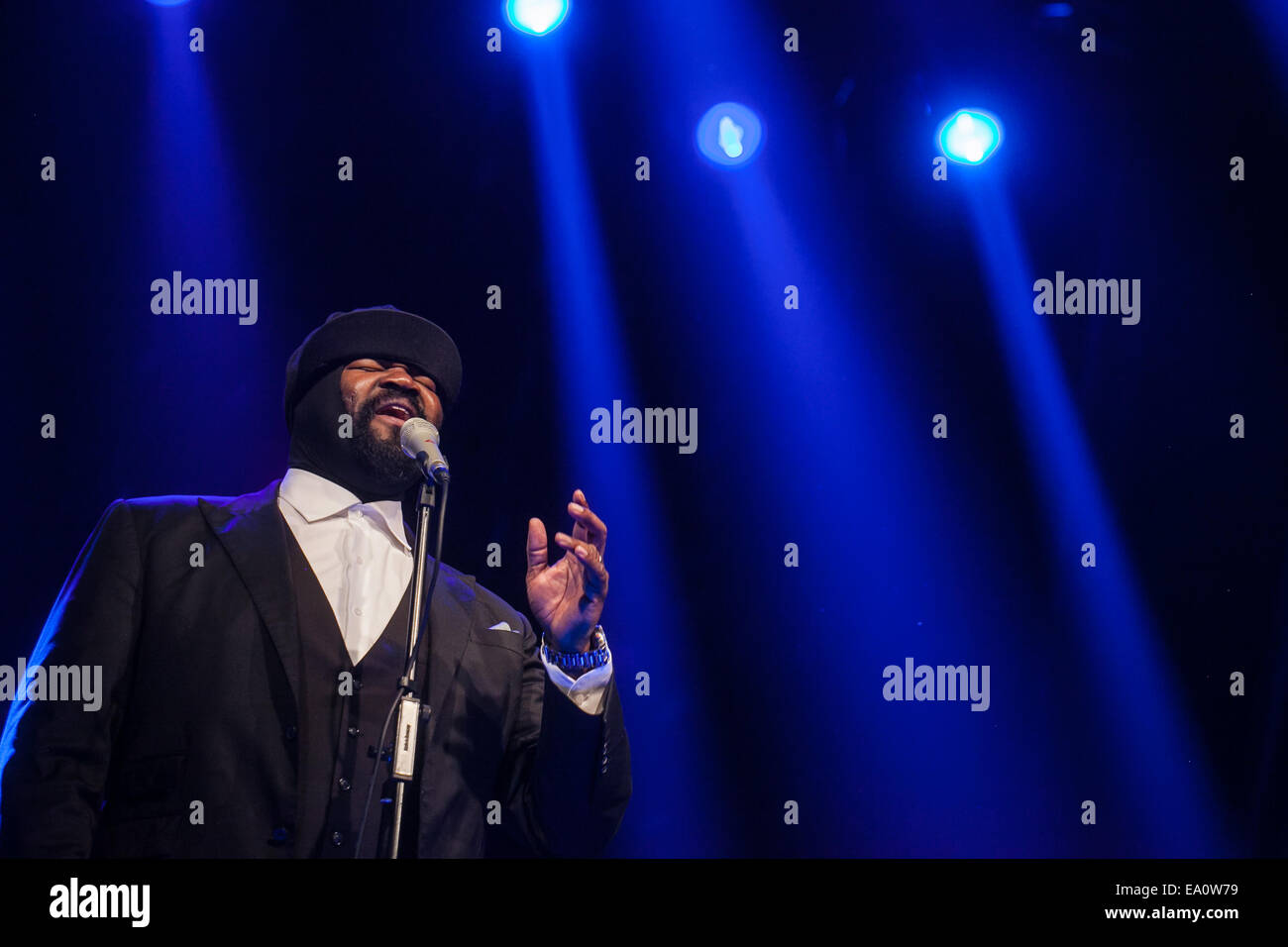 Gregory Porter American jazz singer songwriter performing on stage at ...