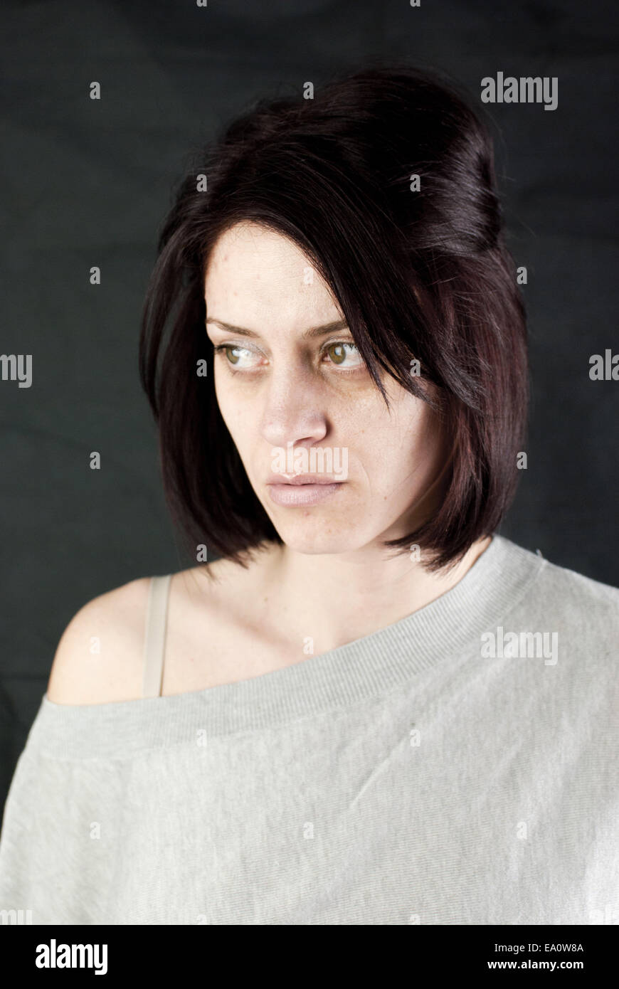 sad abused woman Stock Photo - Alamy