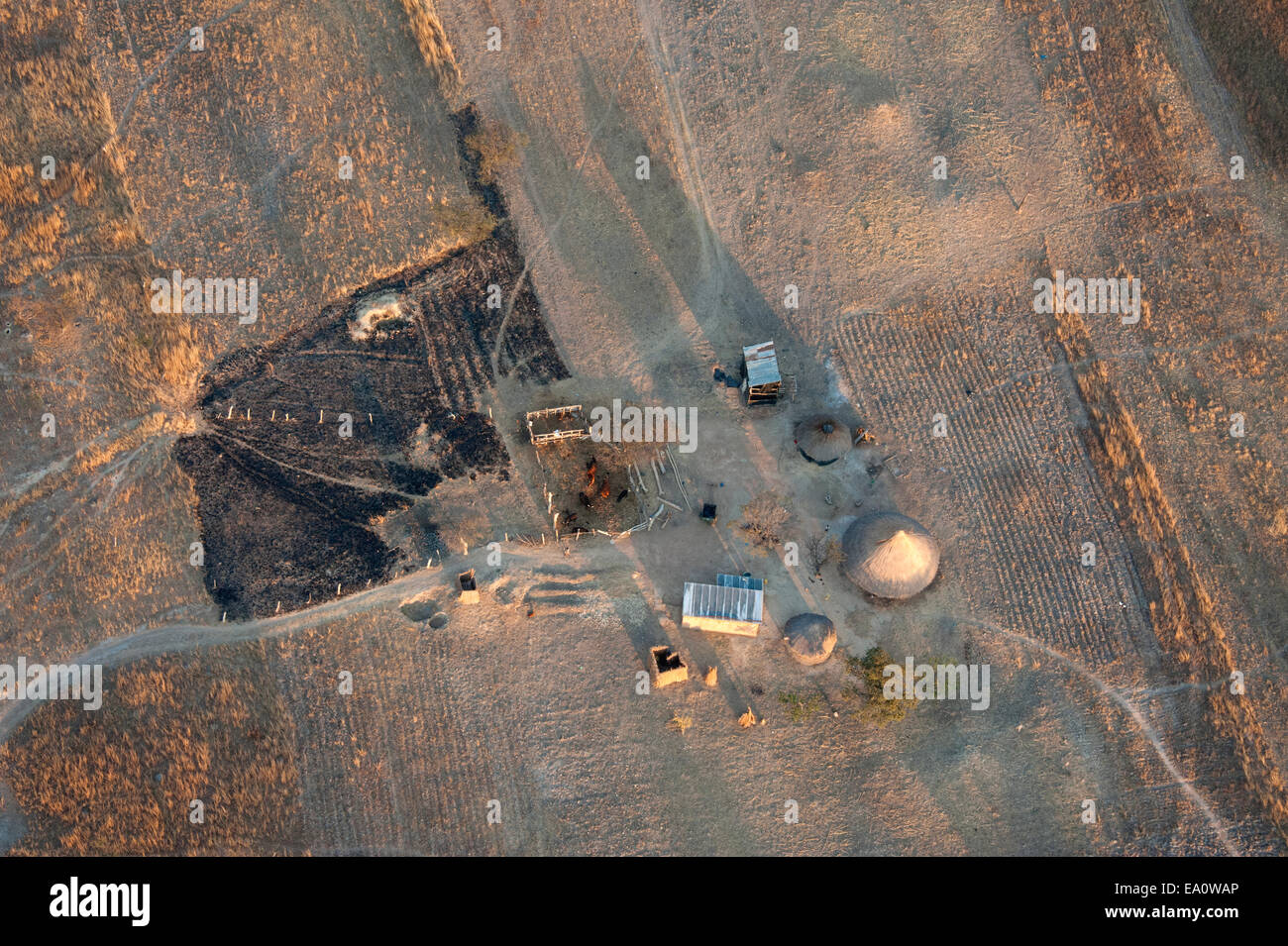 Aerial images of Zimbabwe's rural farmlands Stock Photo - Alamy