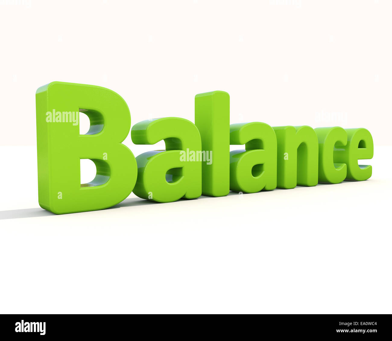 3d word balance Stock Photo - Alamy