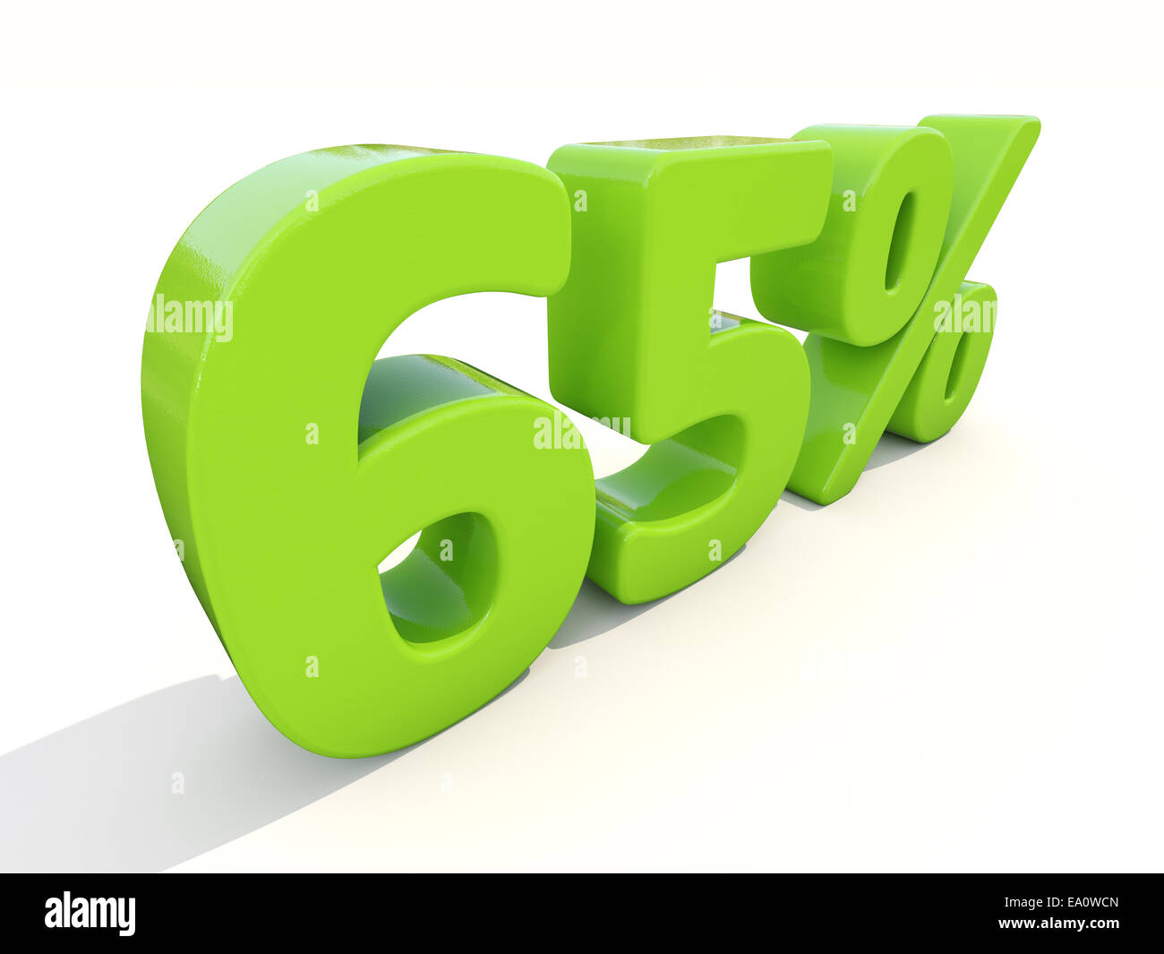65% percentage rate icon on a white background Stock Photo - Alamy