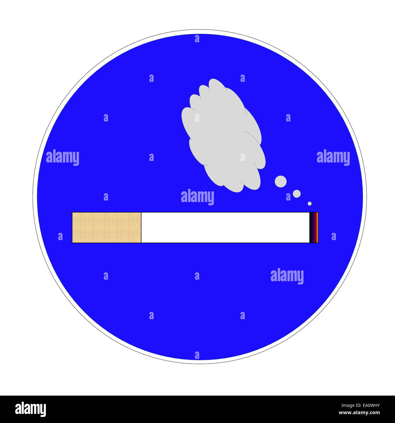 Smoking area sign Cut Out Stock Images & Pictures - Alamy