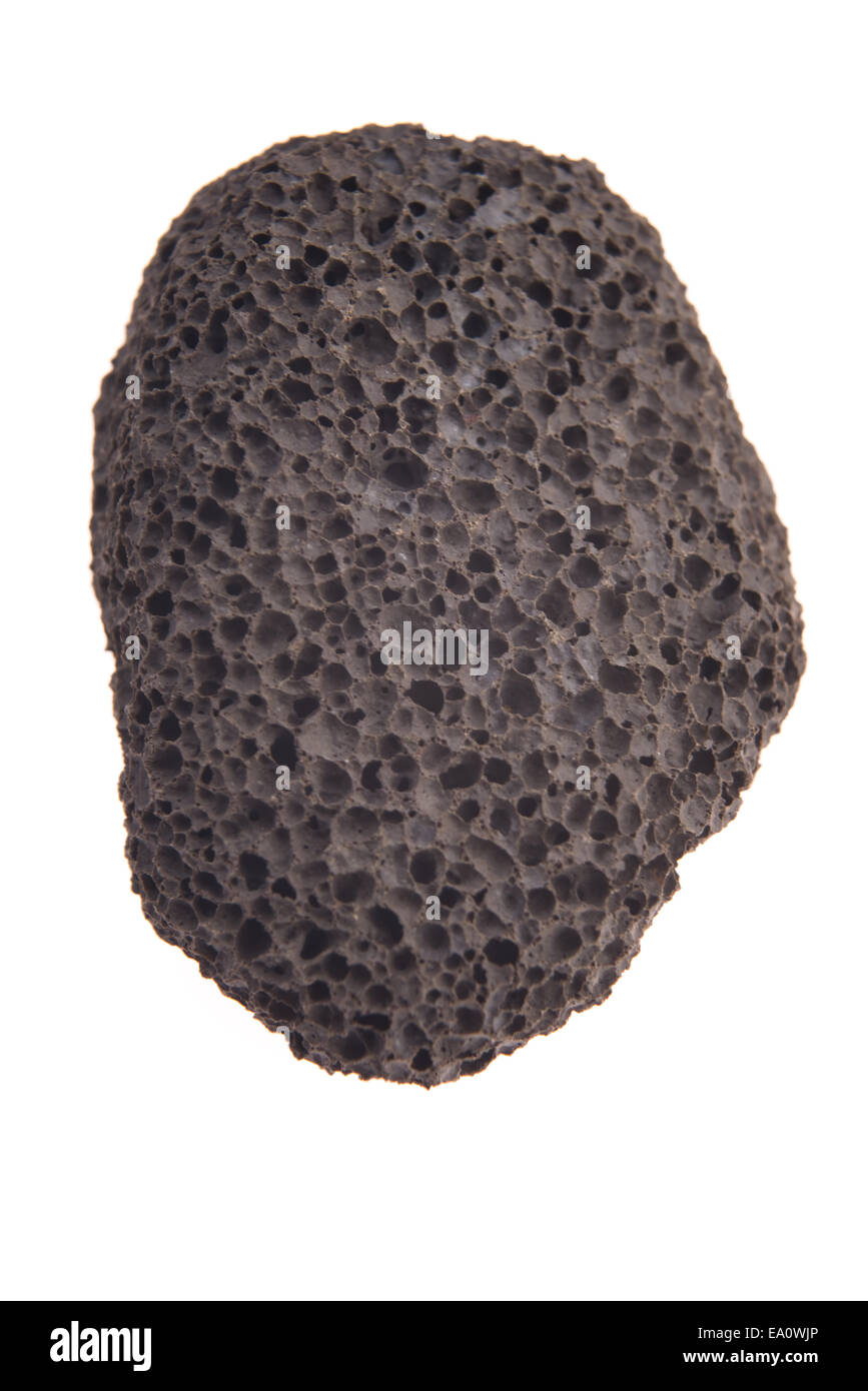 Pumice stone isolated on white background Stock Photo - Alamy
