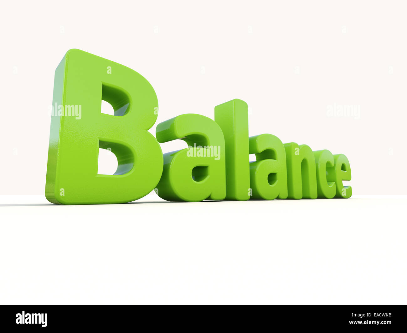 3d word balance Stock Photo - Alamy