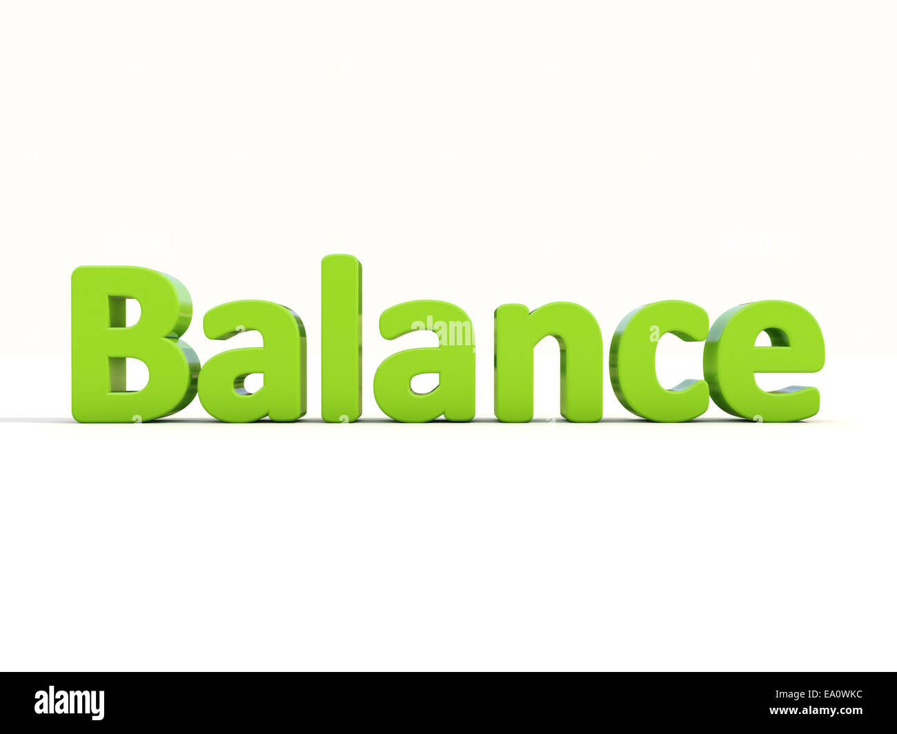 3d word balance Stock Photo - Alamy