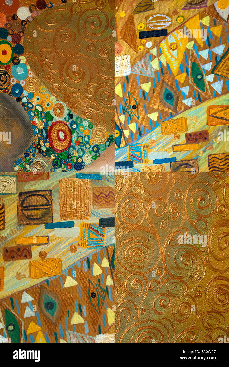 Original Abstract Painting,oil on Canvas Stock Photo - Alamy