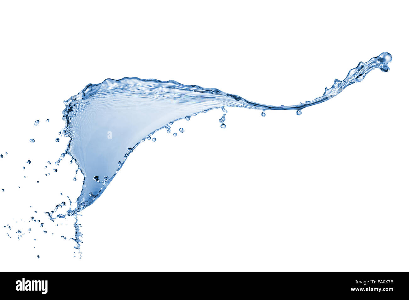 water splash isolated on white Stock Photo - Alamy