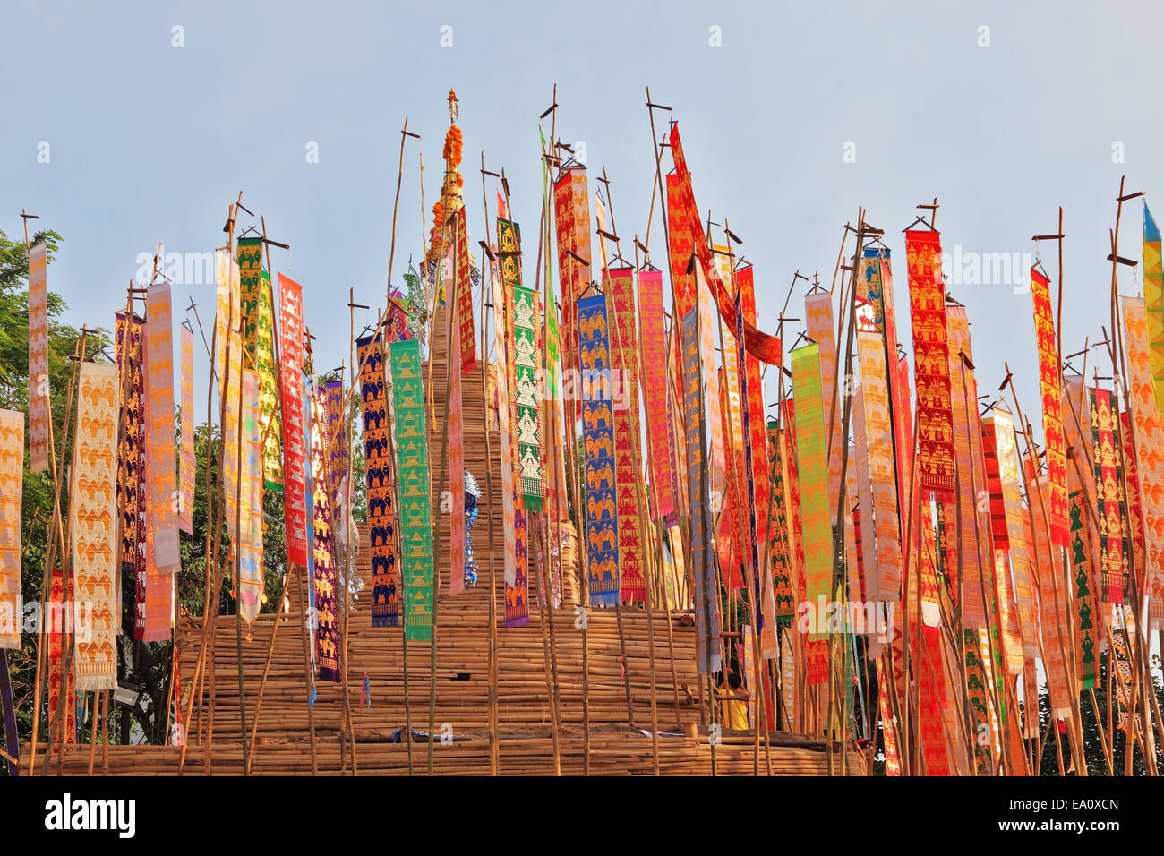 Colorful multicolored flags Stock Photo - Alamy